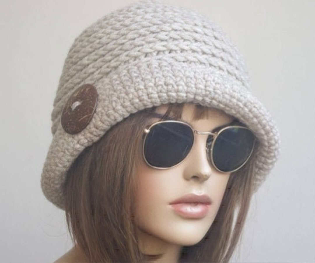 Womens Winter Hats Women Cloche Hat for Women Crochet Hat Cloche Hats ...