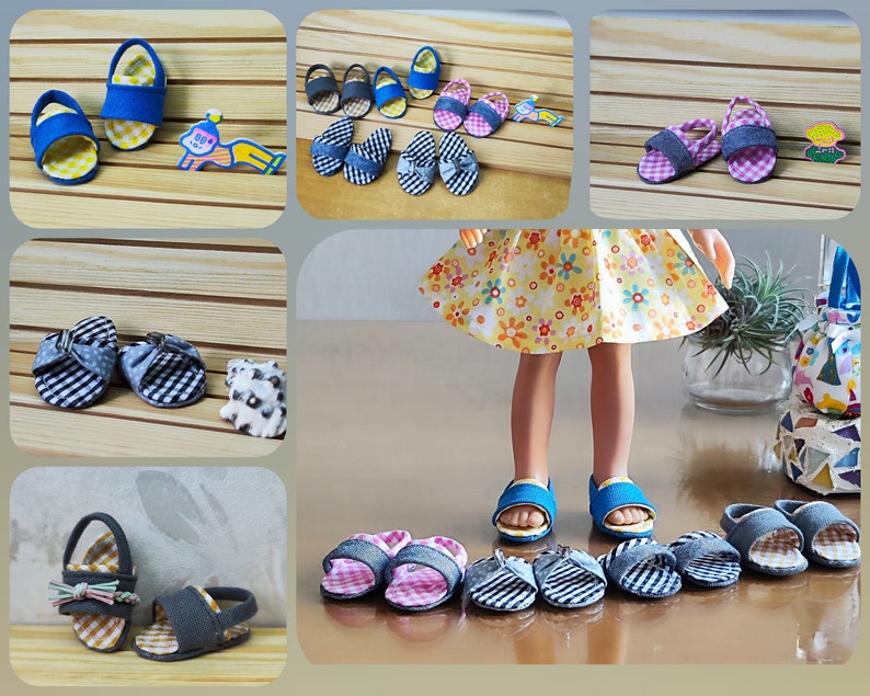 Fabric Sandals and Slippers PDF Pattern for Doll Paola Reina - Etsy
