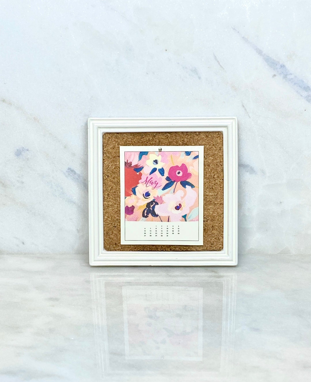 Miniature Cork Board Spring Calendar - Etsy