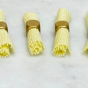 Miniature Yellow Napkin Set + Gold Rings - Etsy