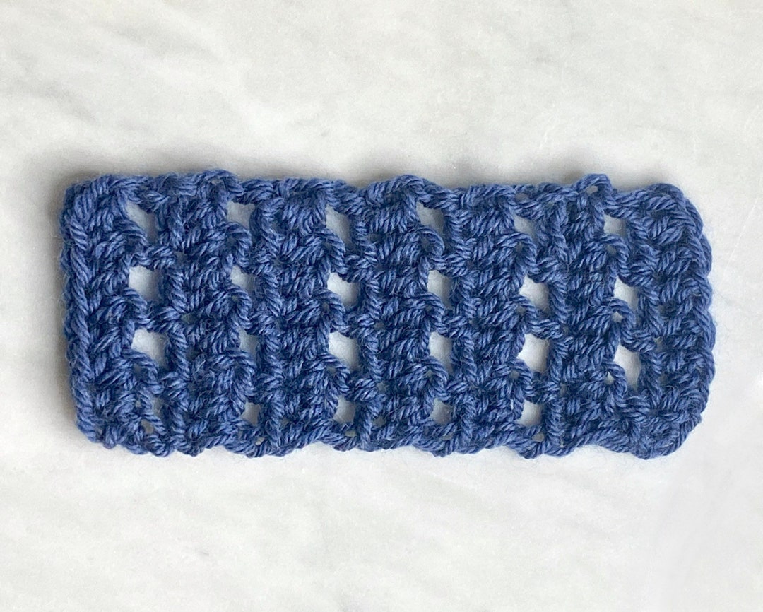 Miniature Blue Crochet Afghan Throw - Etsy