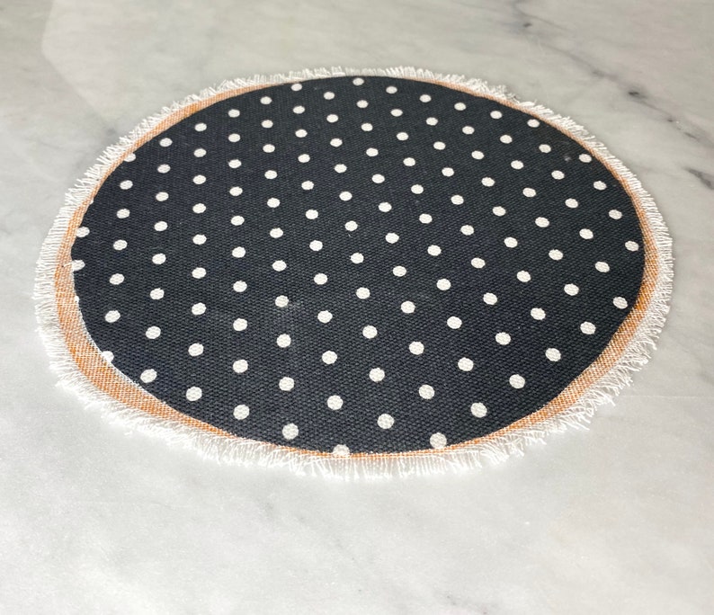 Miniature Orange Slice Fringe Rug - Etsy