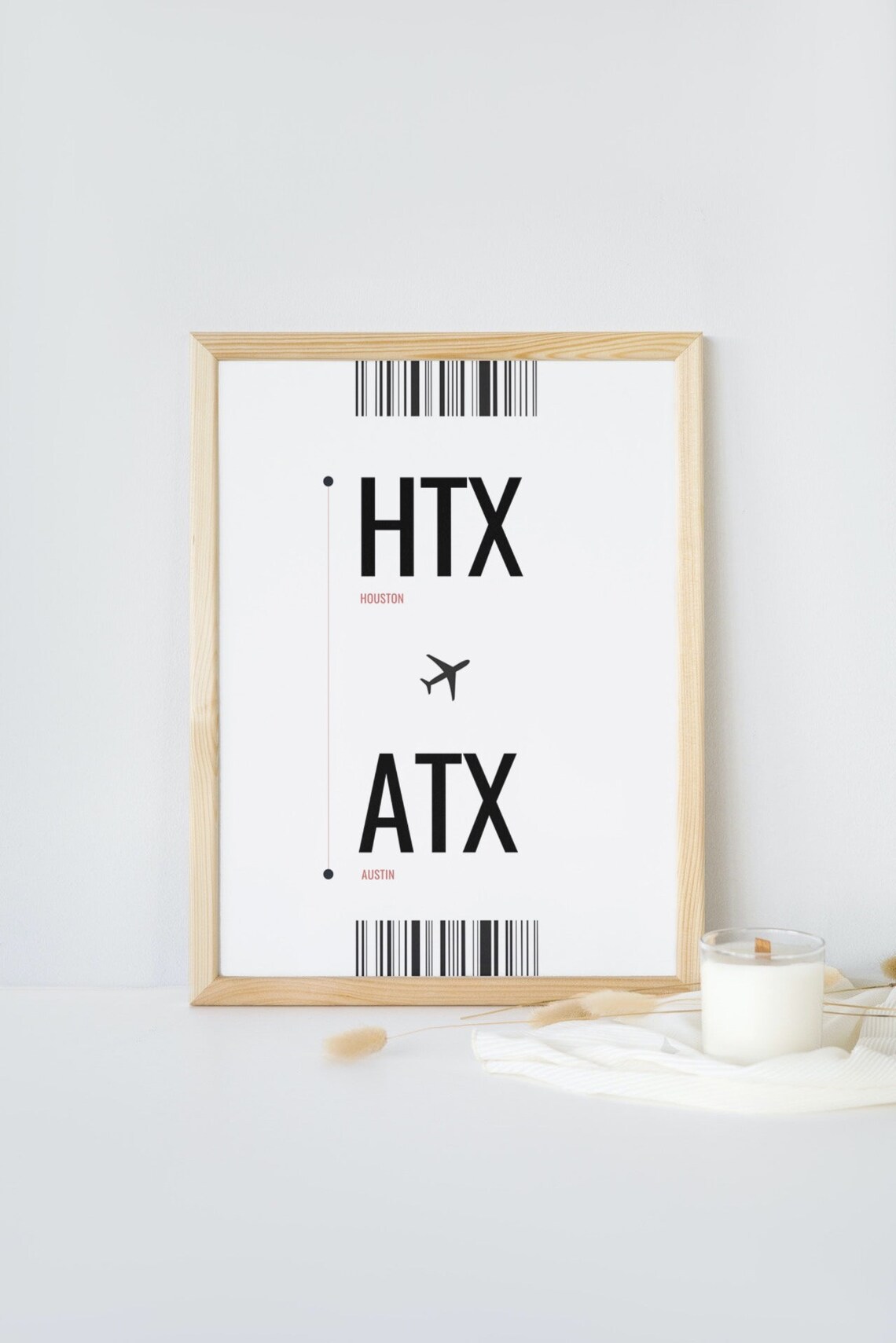 Houston to Austin Poster, Digital Download, ATX Art, Houston Texas Art ...