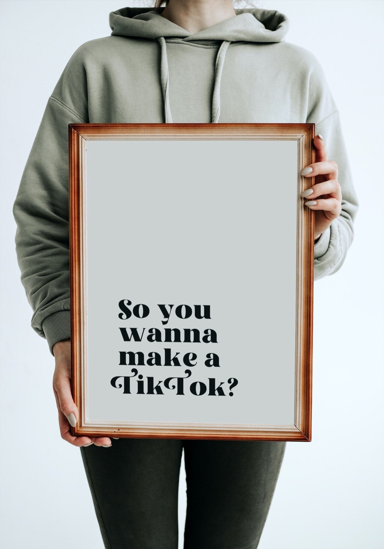 So You Wanna Make a Tiktok Poster, Digital Download, Office Art, Tiktok ...
