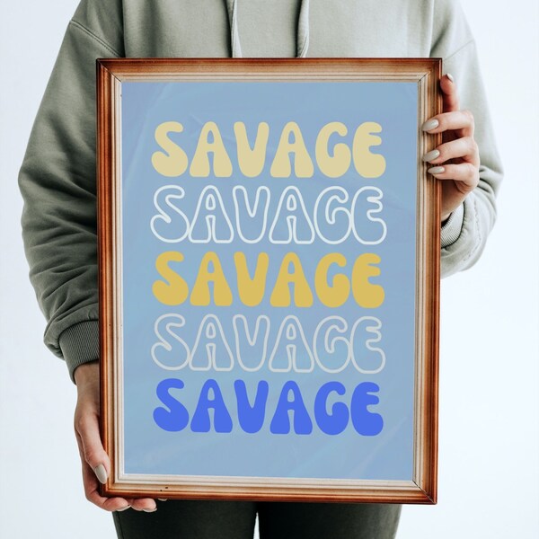 Savage Neon Sign - Etsy