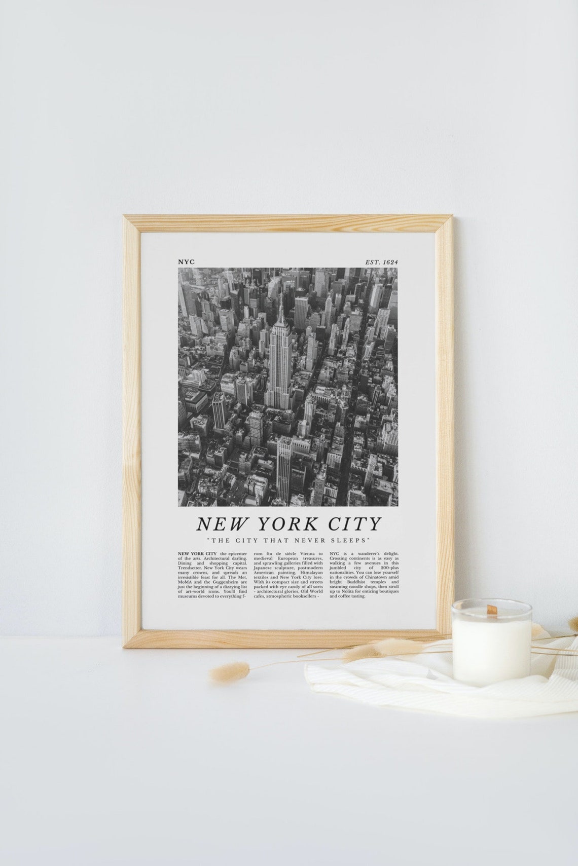 NYC Poster Digital Download New York City Art NY Art - Etsy
