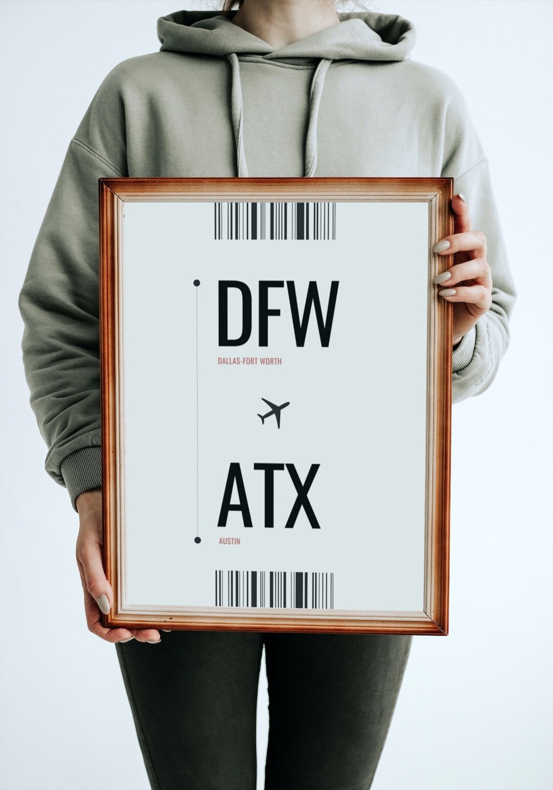 Dallas to Austin Poster, Digital Download, ATX Art, Dallas Texas Art ...