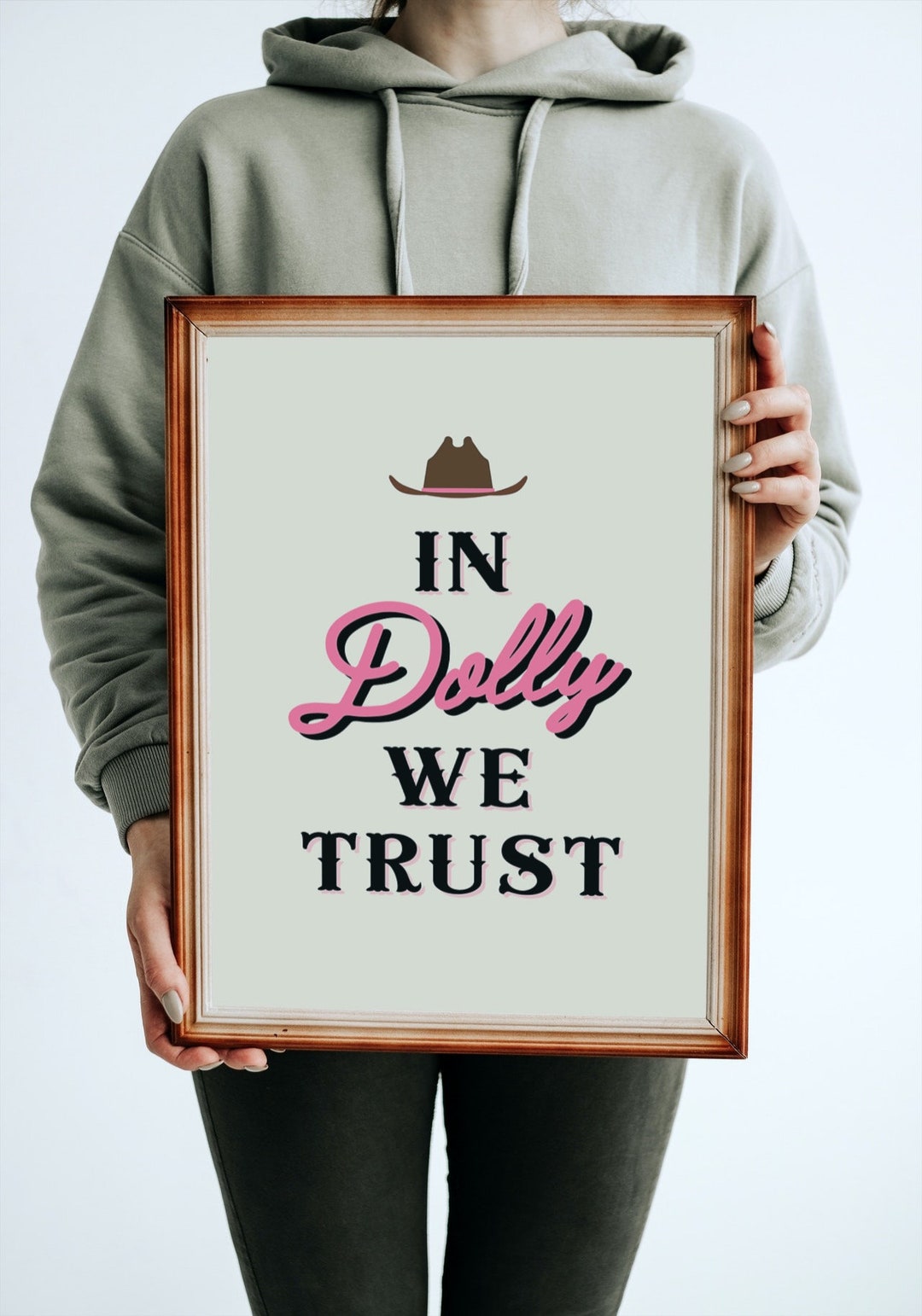 In Dolly We Trust Poster, Dolly Parton Print, Texas Art, Office Art ...