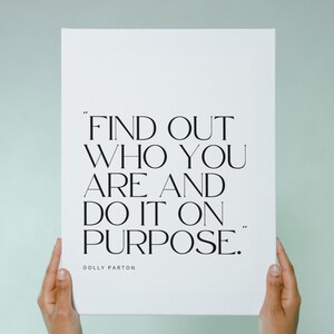 Who You Are Dolly Parton Quote Poster Dolly Parton Texas - Etsy