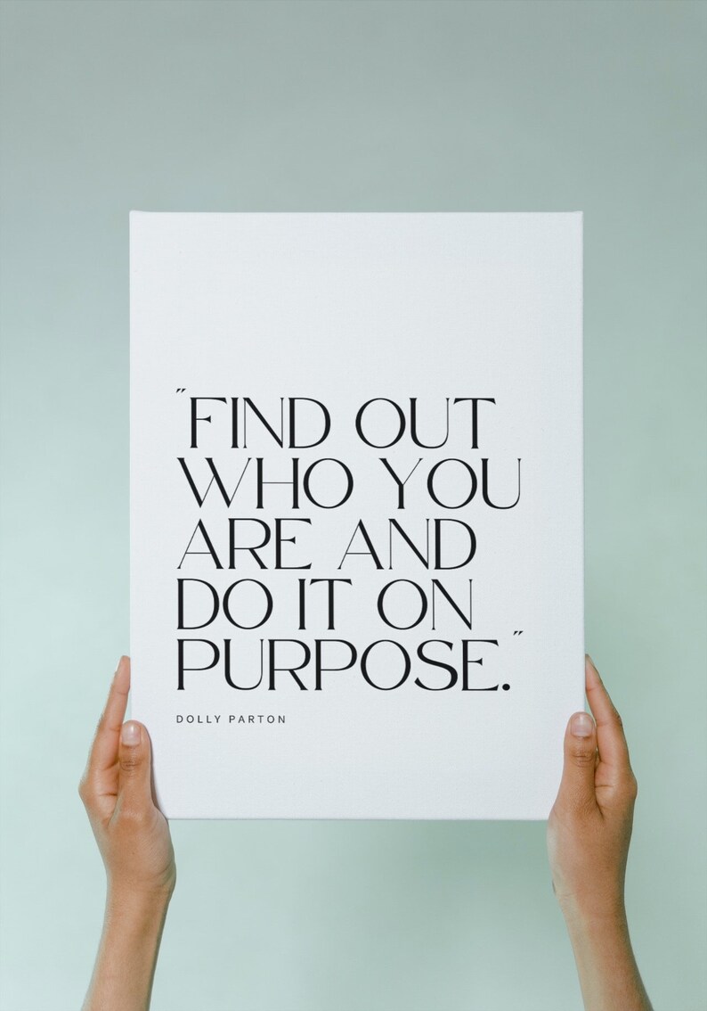 Who You Are Dolly Parton Quote Poster Dolly Parton Texas - Etsy