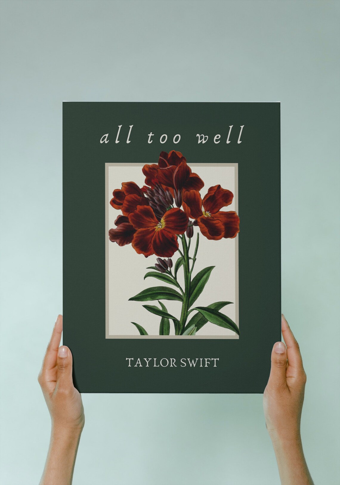 All Too Well Poster, Taylor's Version, 10 Minute Version, Red Album ...