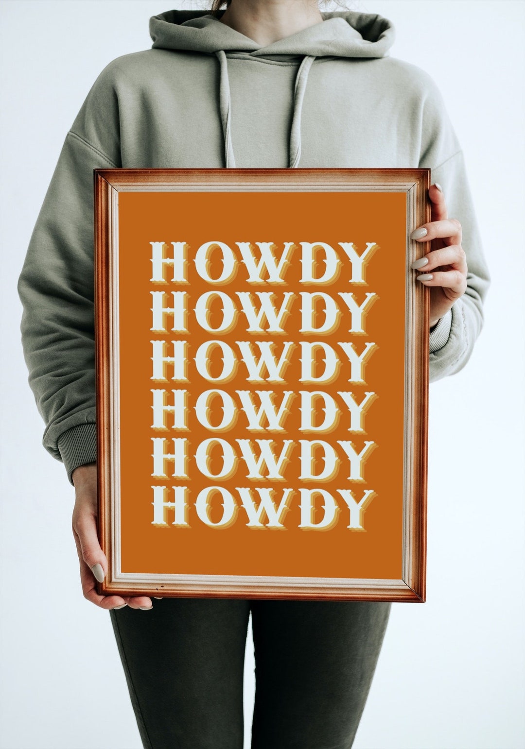 Howdy Poster, Howdy Print, Texas Art, Office Art, Nashville Tennessee ...
