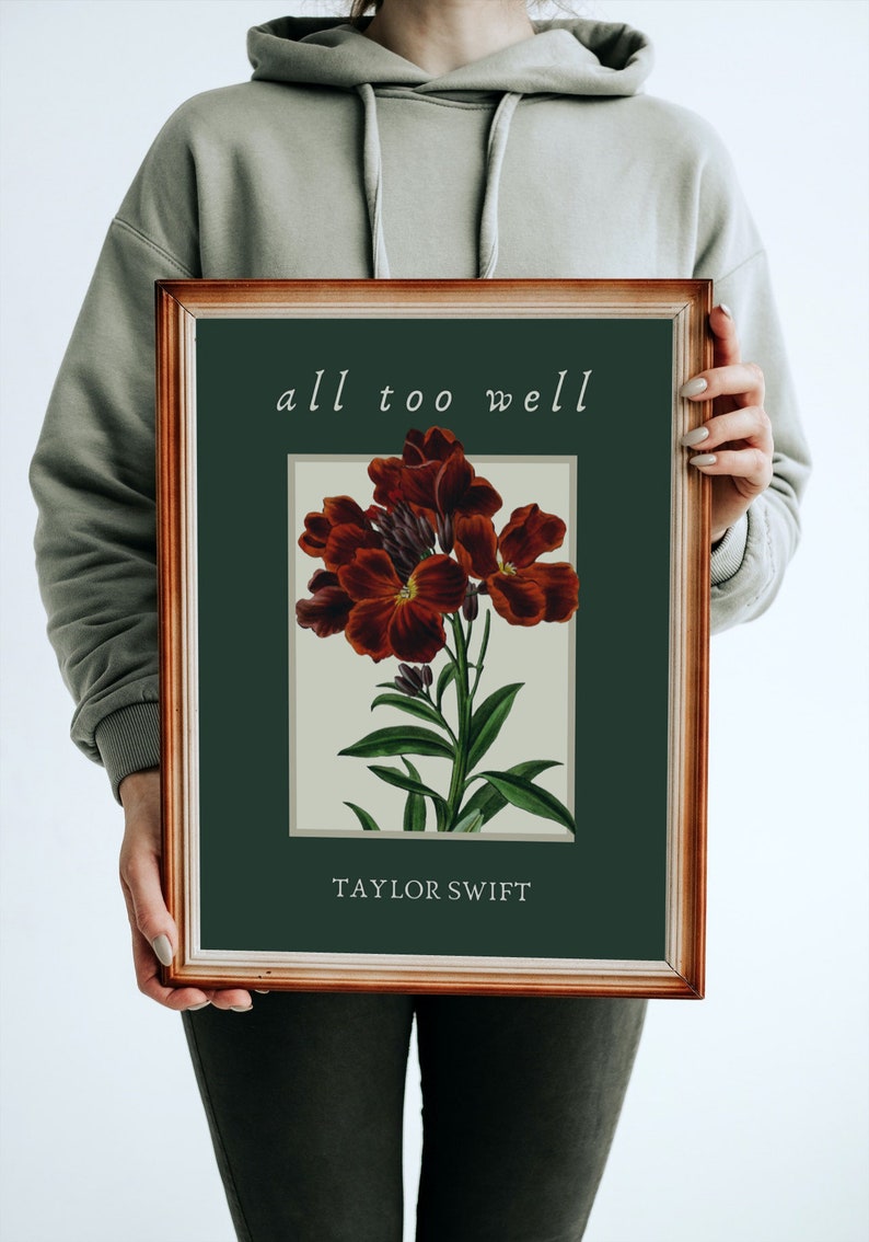 All Too Well Poster, Taylor's Version, 10 Minute Version, Red Album ...