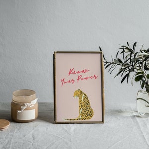 Know Your Power Poster, Digital Download, Office Art, Dorm Decor, Pink ...