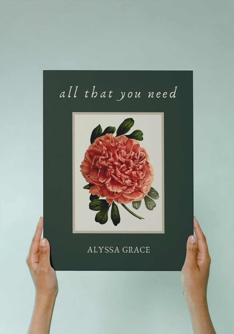 All That You Need Poster, Alyssa Grace, Indie Room Decor, Music Poster ...