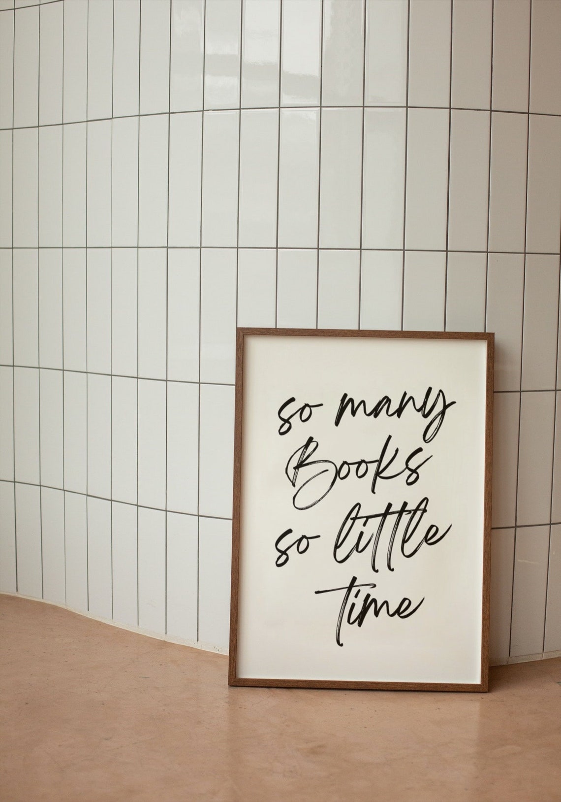 So Many Books so Little Time Poster, Digital Download, Book Lover Gifts ...