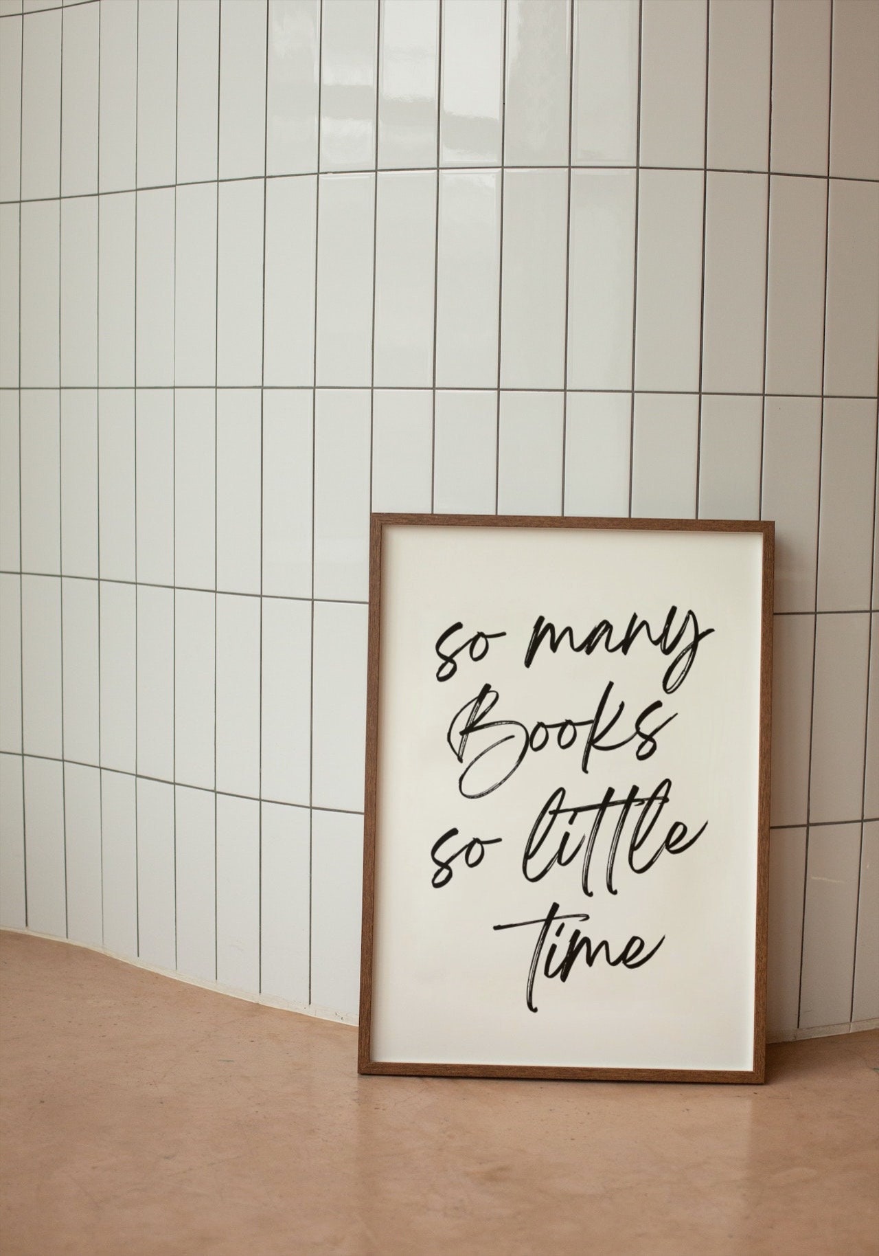 So Many Books so Little Time Poster, Digital Download, Book Lover Gifts ...