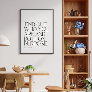 Who You Are Dolly Parton Quote Poster, Dolly Parton, Texas Art, Office ...