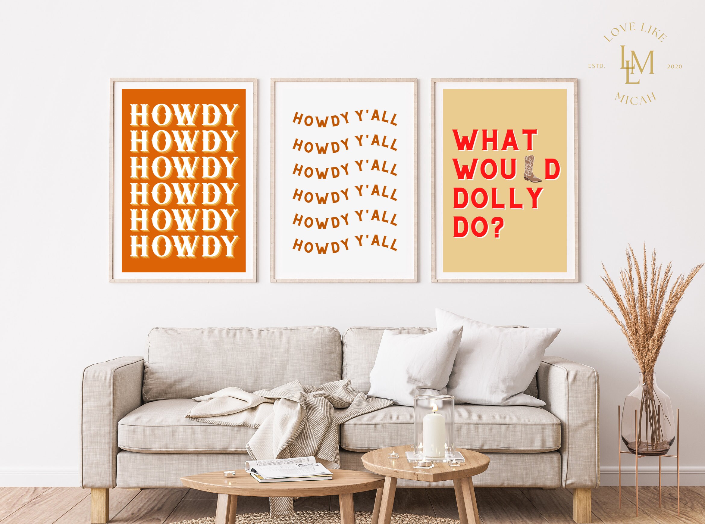 Howdy Poster, Howdy Print, Texas Art, Office Art, Nashville Tennessee ...