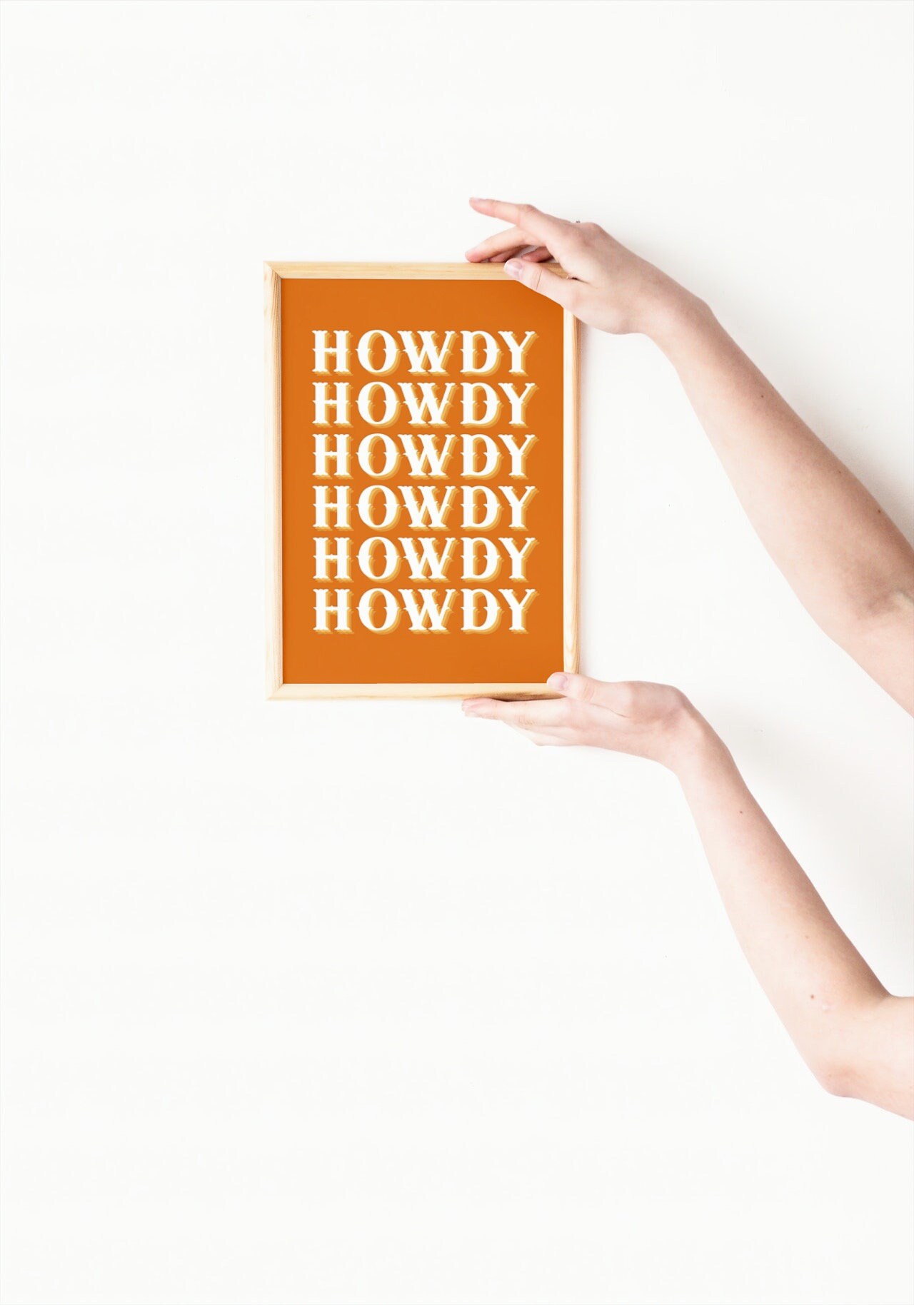 Howdy Poster, Howdy Print, Texas Art, Office Art, Nashville Tennessee ...