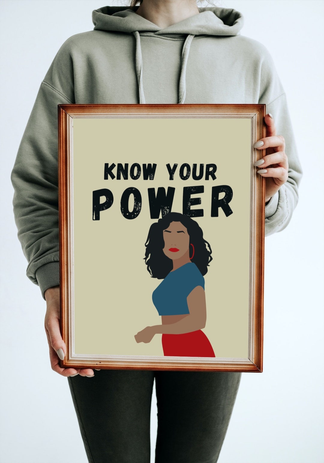Know Your Power Poster, Digital Download, Office Art, Dorm Decor, Women ...