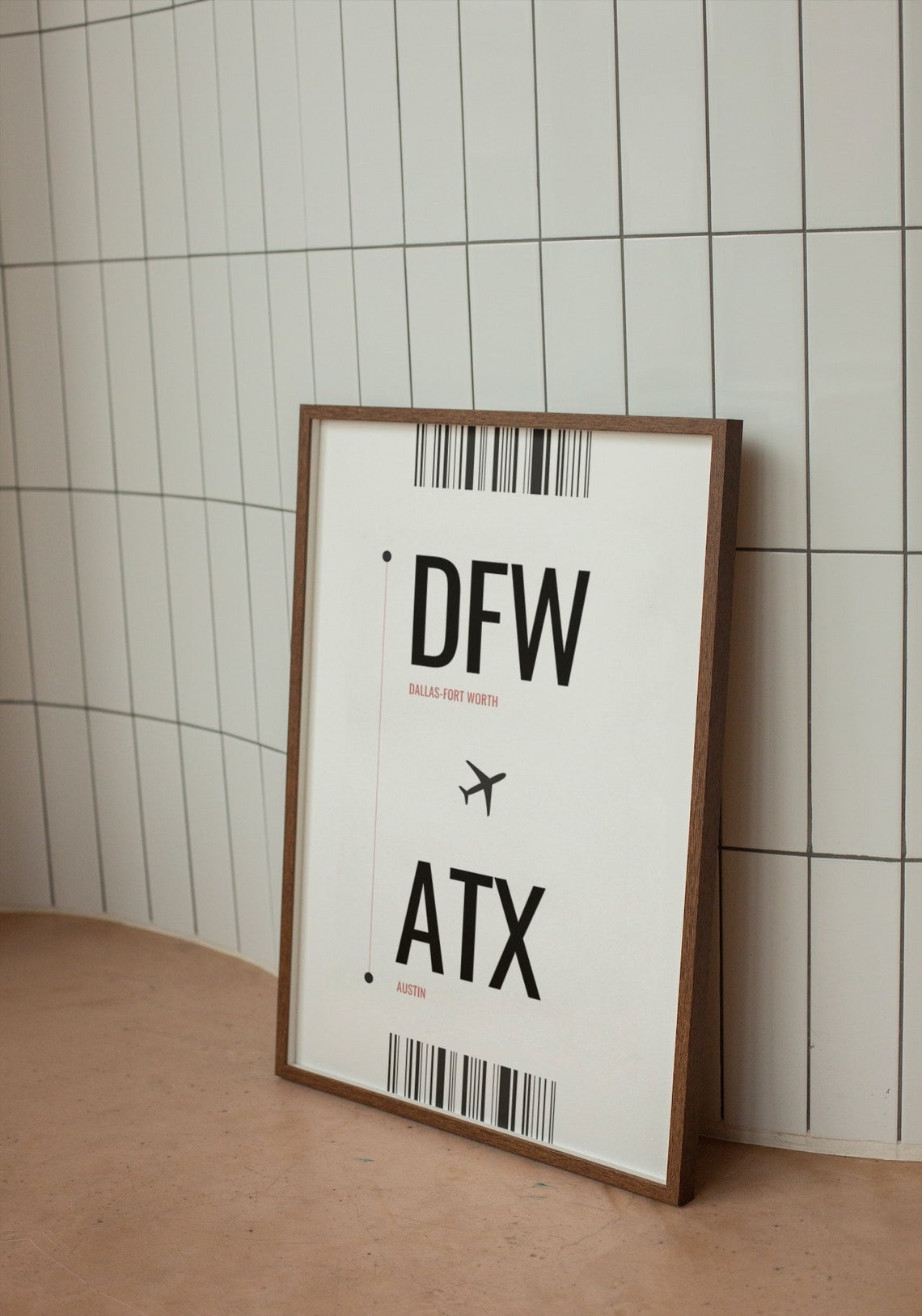 Dallas to Austin Poster, Digital Download, ATX Art, Dallas Texas Art ...