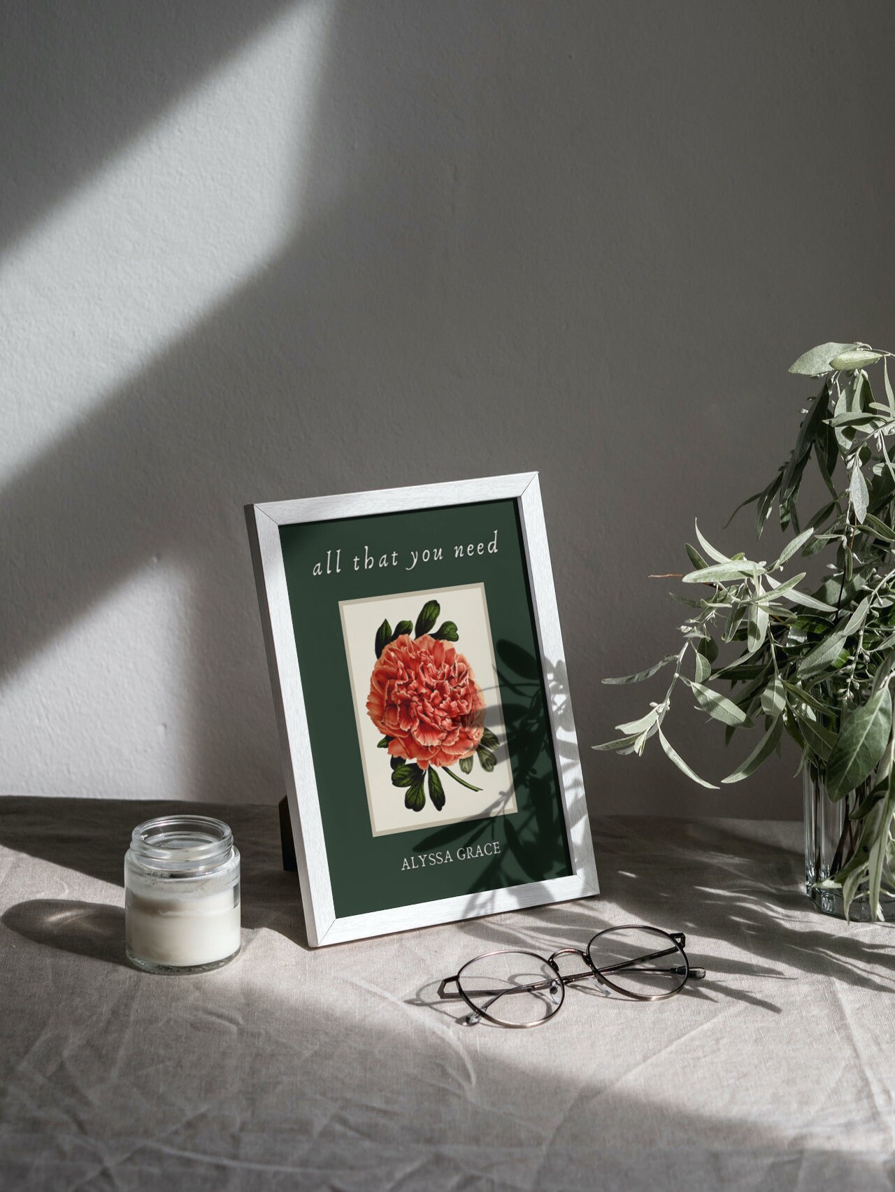 All That You Need Poster, Alyssa Grace, Indie Room Decor, Music Poster ...