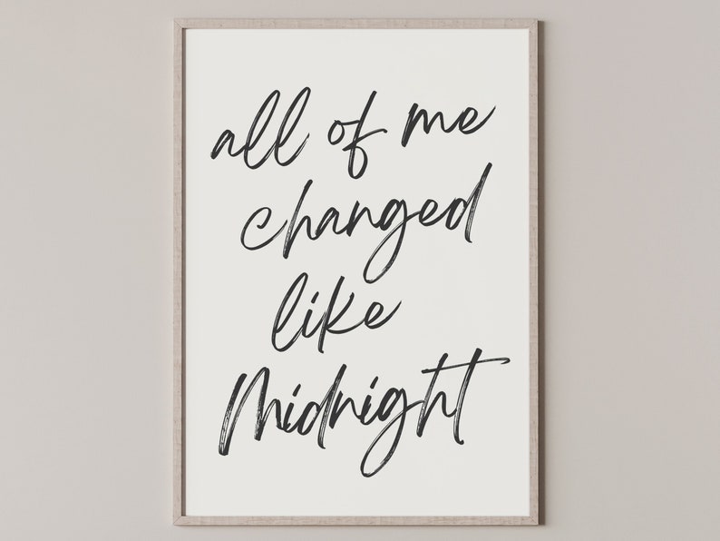 Midnight Rain Poster, Midnights Album, Taylor's Version, Taylor Office ...