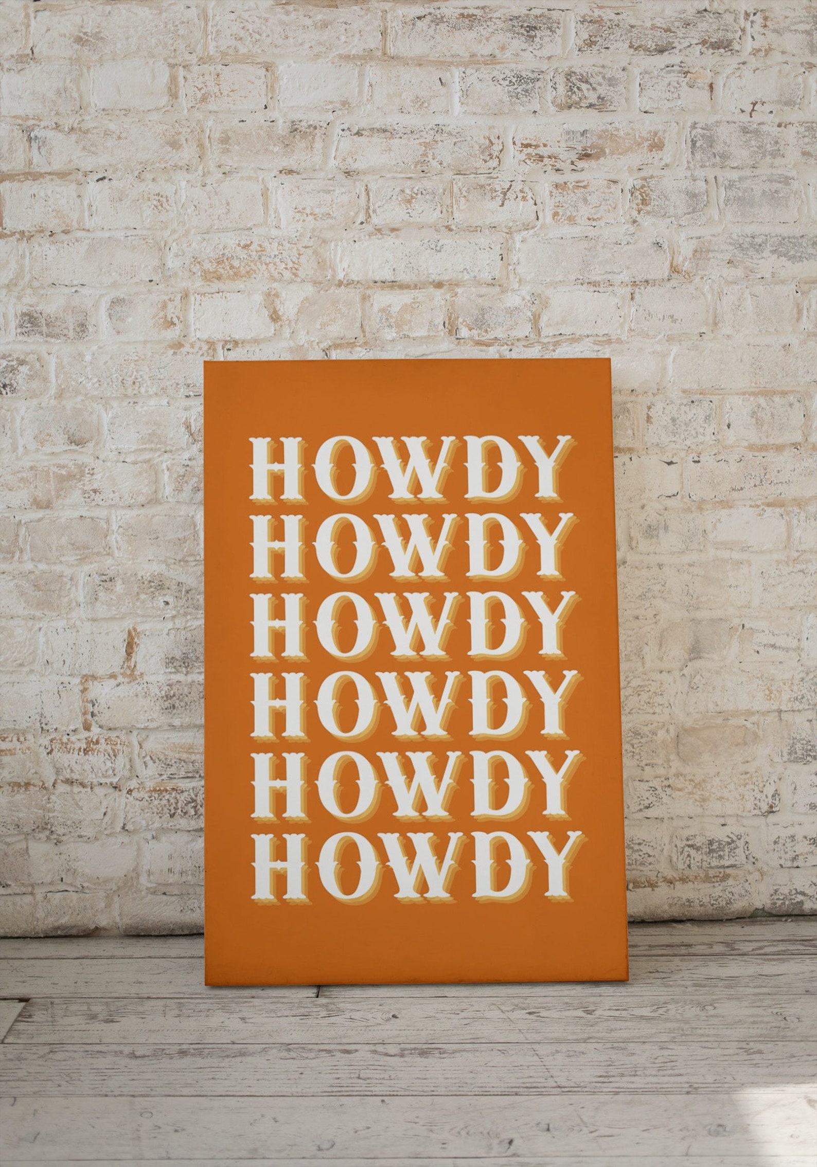 Howdy Poster, Howdy Print, Texas Art, Office Art, Nashville Tennessee ...