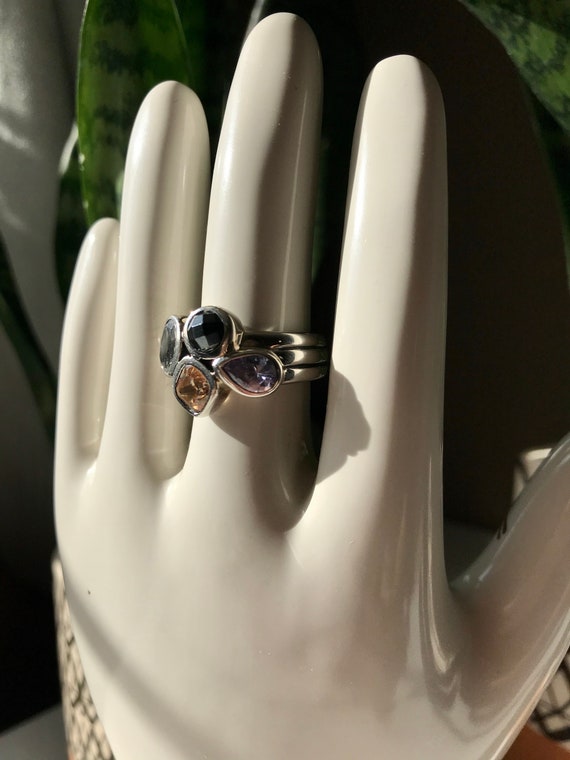 Rare Vintage Retired Silpada Ring - Sterling Silver -… - Gem