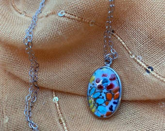 Hand Painted Pendant | Etsy