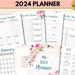 2024 Boho Desk Calendar Printable, 2024 Desk Calendar Planner Pad, 2024 ...