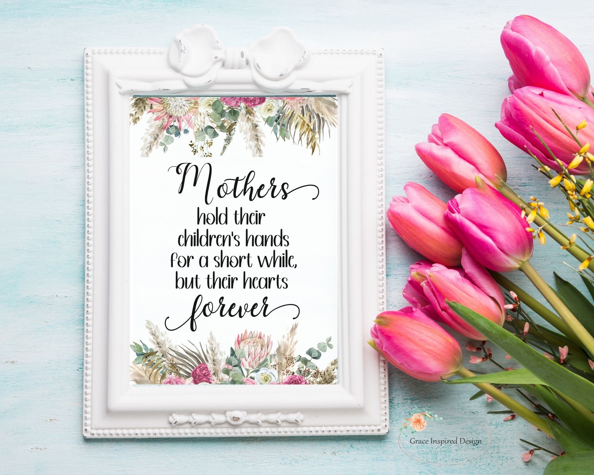 Mother's Day Gift Printable, Happy Mother's Day Gift, Mother Wall Art ...