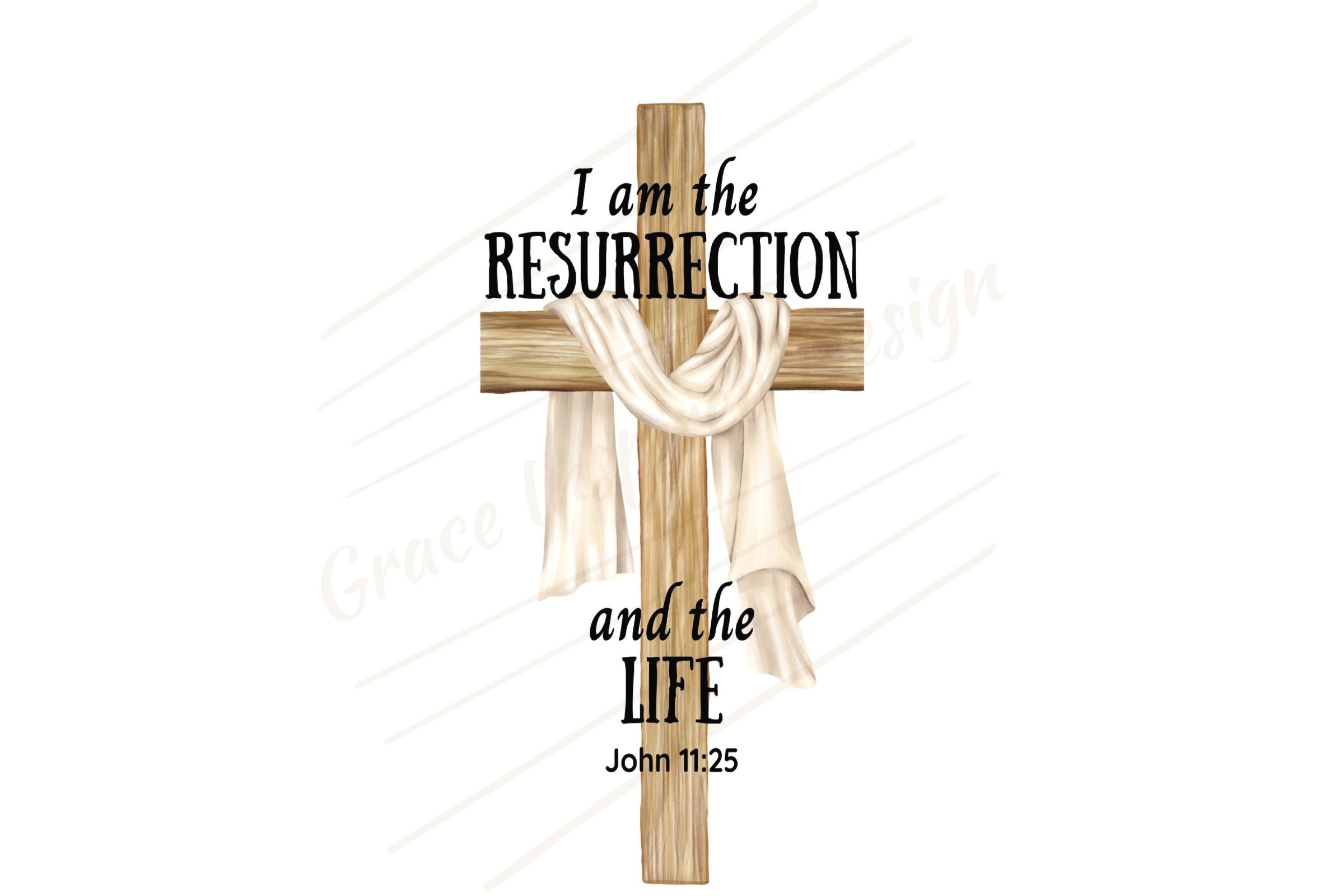 I Am The Resurrection And The Life Clipart