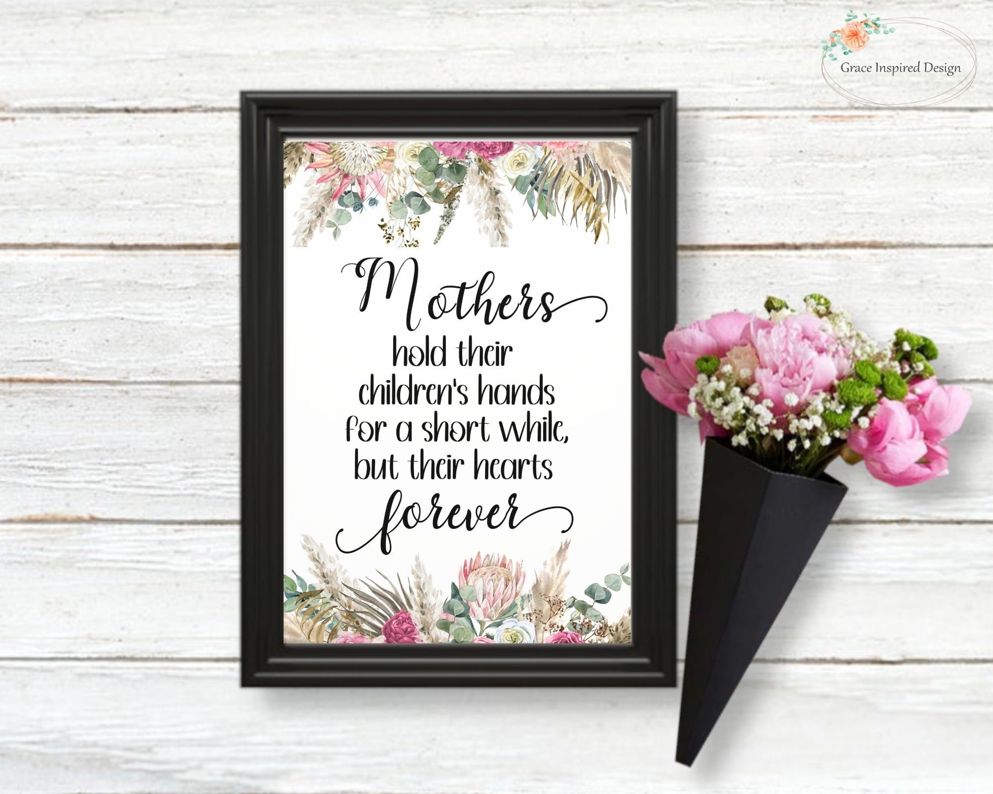 Mother's Day Gift Printable, Happy Mother's Day Gift, Mother Wall Art ...