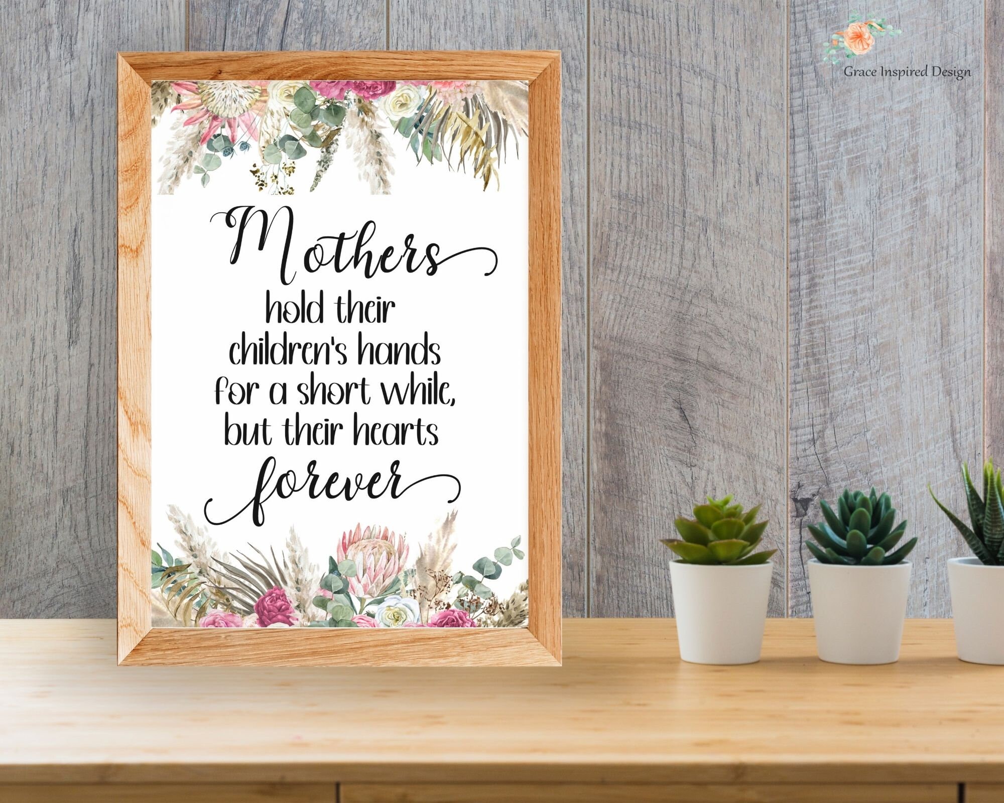 Mother's Day Gift Printable, Happy Mother's Day Gift, Mother Wall Art ...