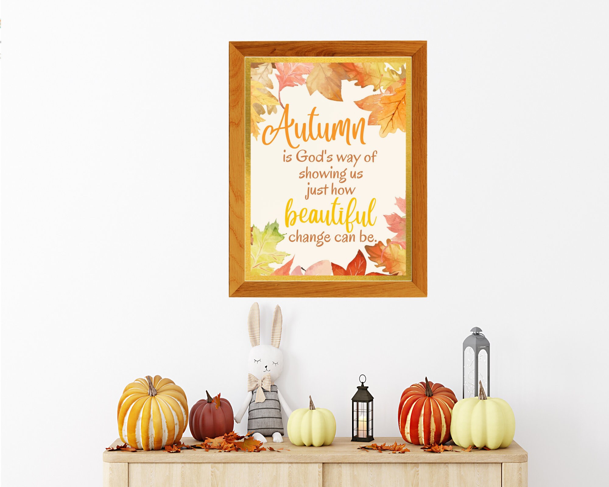 Fall Autumn Printable Sign, Autumn Christian Printable, Inspirational ...