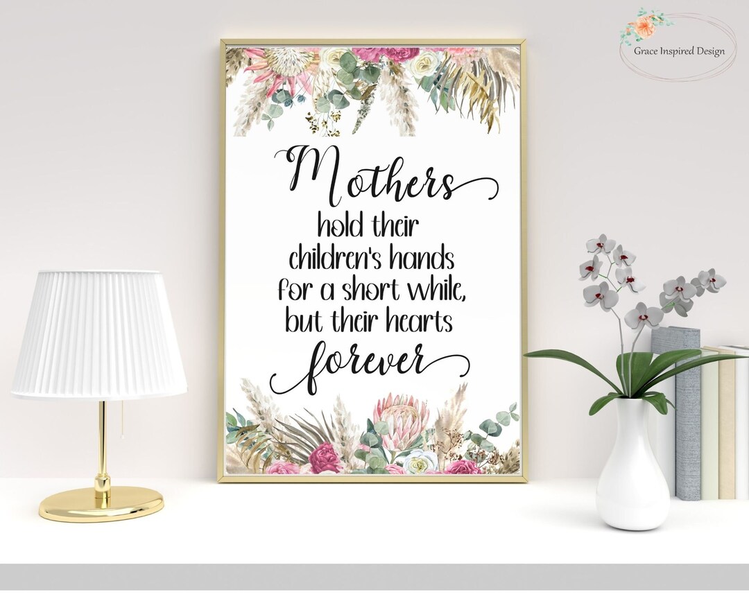 Mother's Day Gift Printable, Happy Mother's Day Gift, Mother Wall Art ...