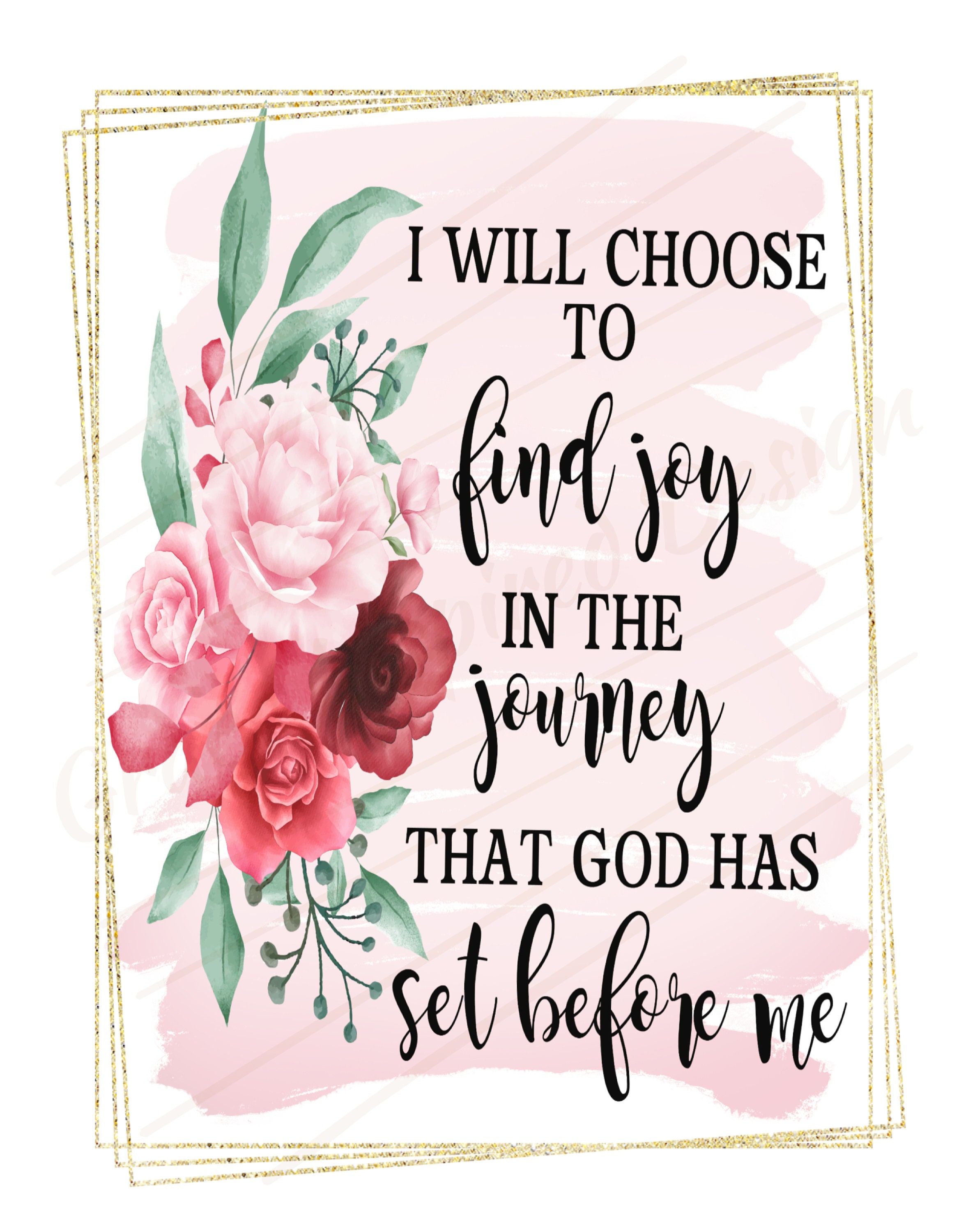 Inspirational Christian Print, Joy for the Journey Picture, Faith ...