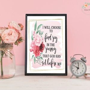 Inspirational Christian Print, Joy for the Journey Picture, Faith ...