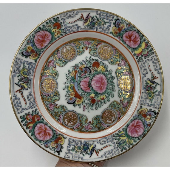Famille Rose Canton Medallion Plate Hand Decorated Hong Kong - Etsy