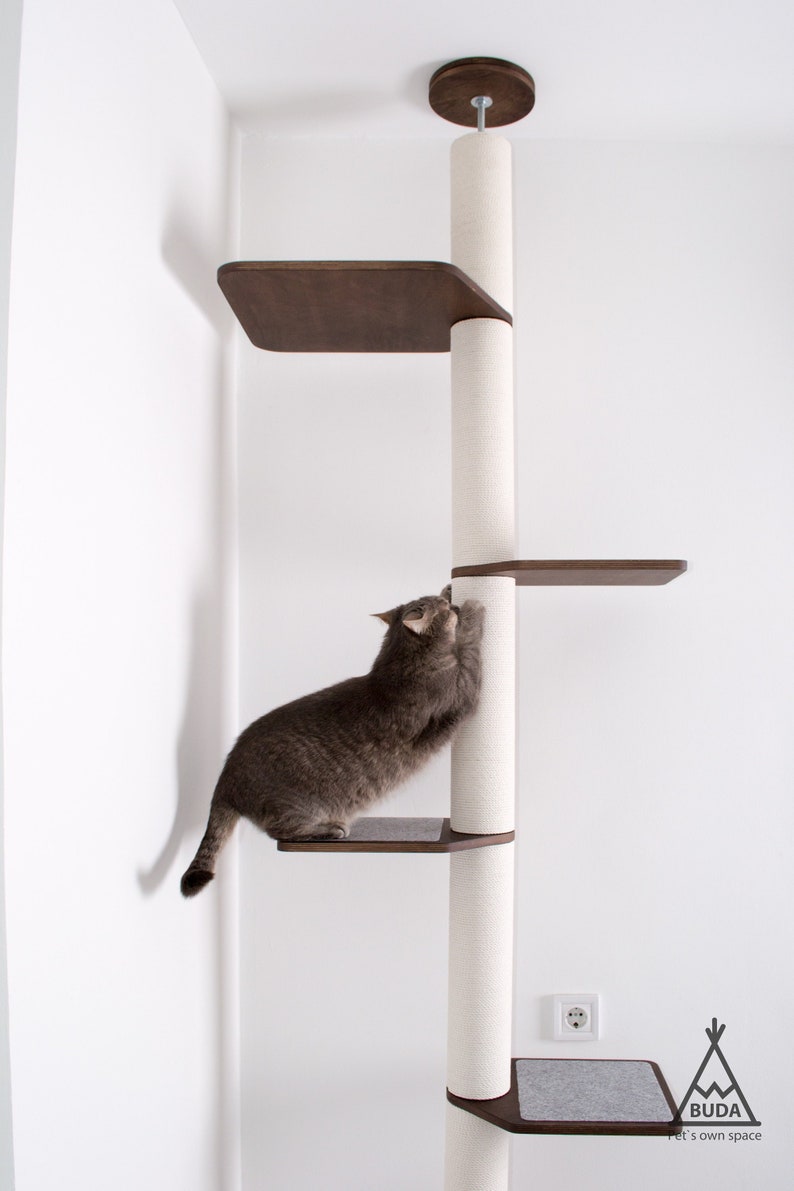 Floor To Ceiling Cat Tree Tall Cat Tree Tower Cat Tower Modern Etsy