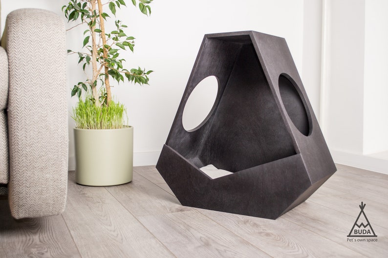 Cat House - Cat Bed - Cat Furniture - Wooden Decor - Cat Cave - Cat ...