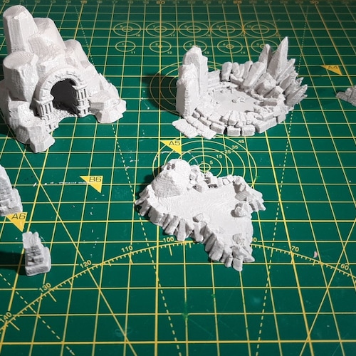 10mm Scale Buildings Set - Etsy