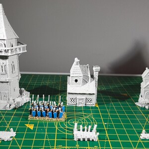 10mm Scale Buildings Set - Etsy