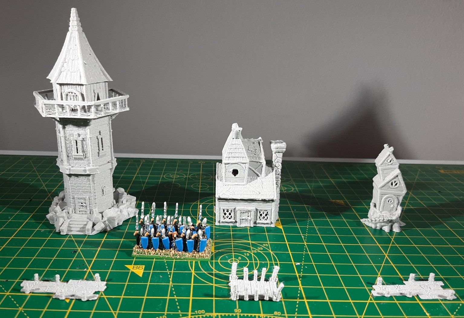 10mm Scale Buildings Set - Etsy