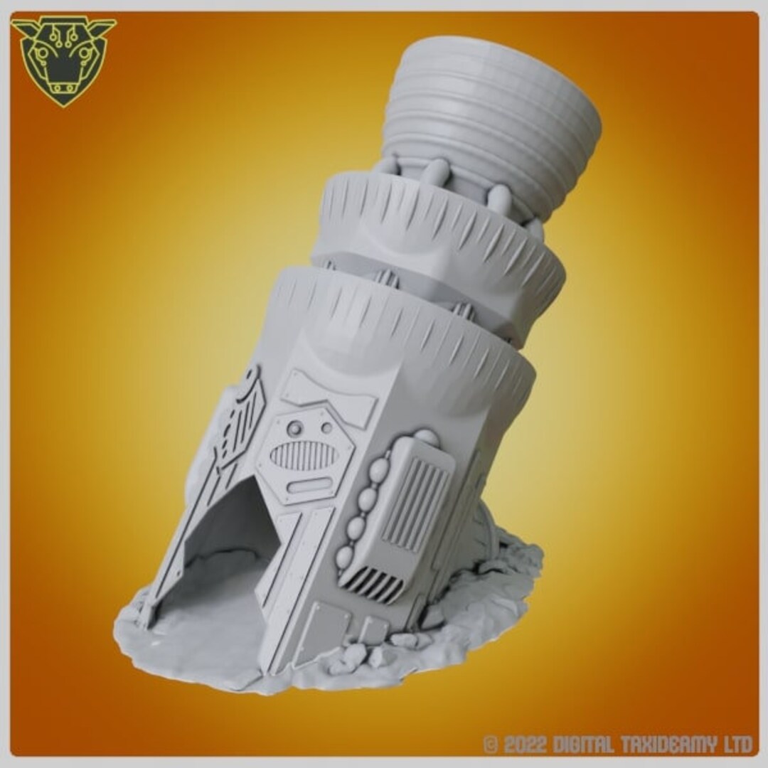 Crashed Spaceship Dice Tower - Etsy