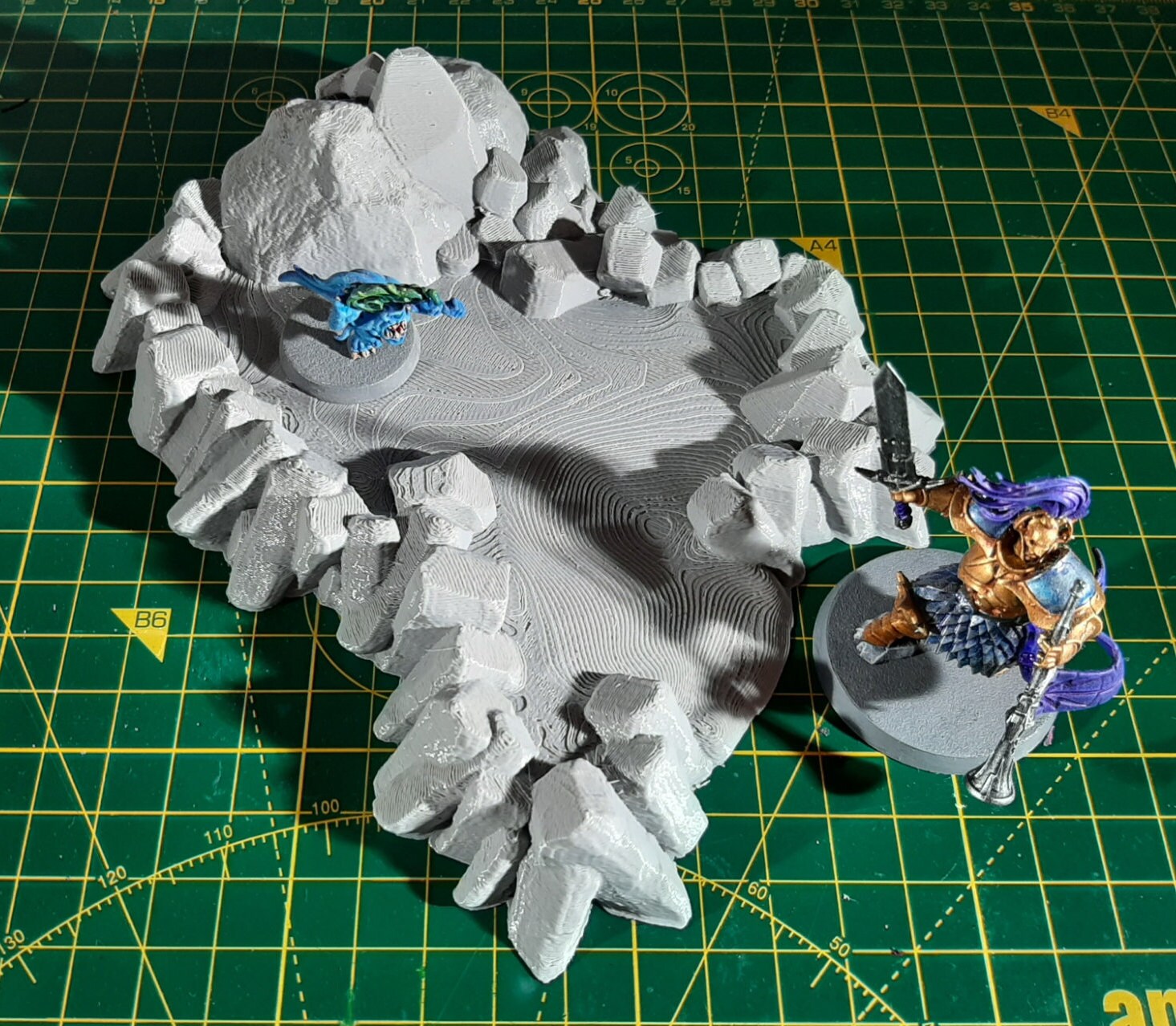 Rocky Enclave Fantasy Tabletop Terrain Wargaming 28mm - Etsy