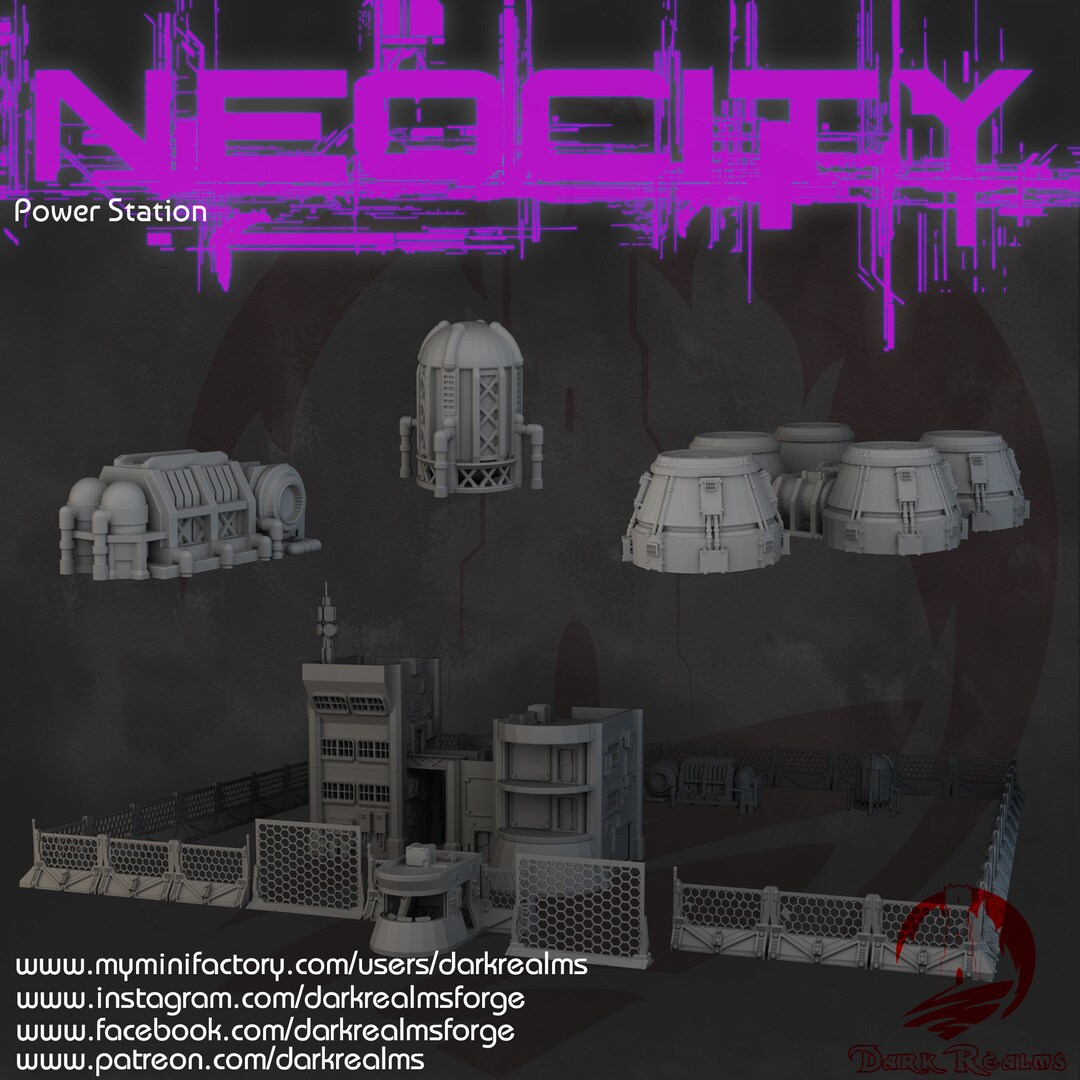 Neo City Power Station 28mm - Etsy