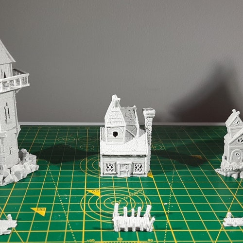 10mm Scale Buildings Set - Etsy